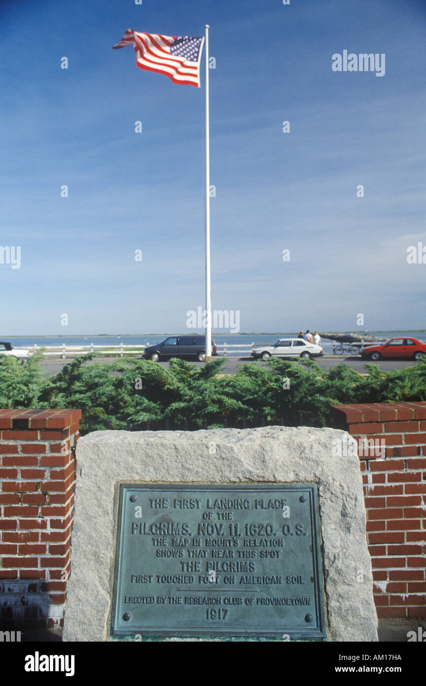 First landing spot of the Pilgrims Provincetown Cape Cod Massachusetts ...