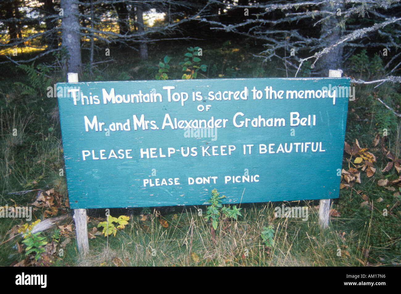 Site of the grave of Alexander Graham Bell Cape Breton Island Nova ...