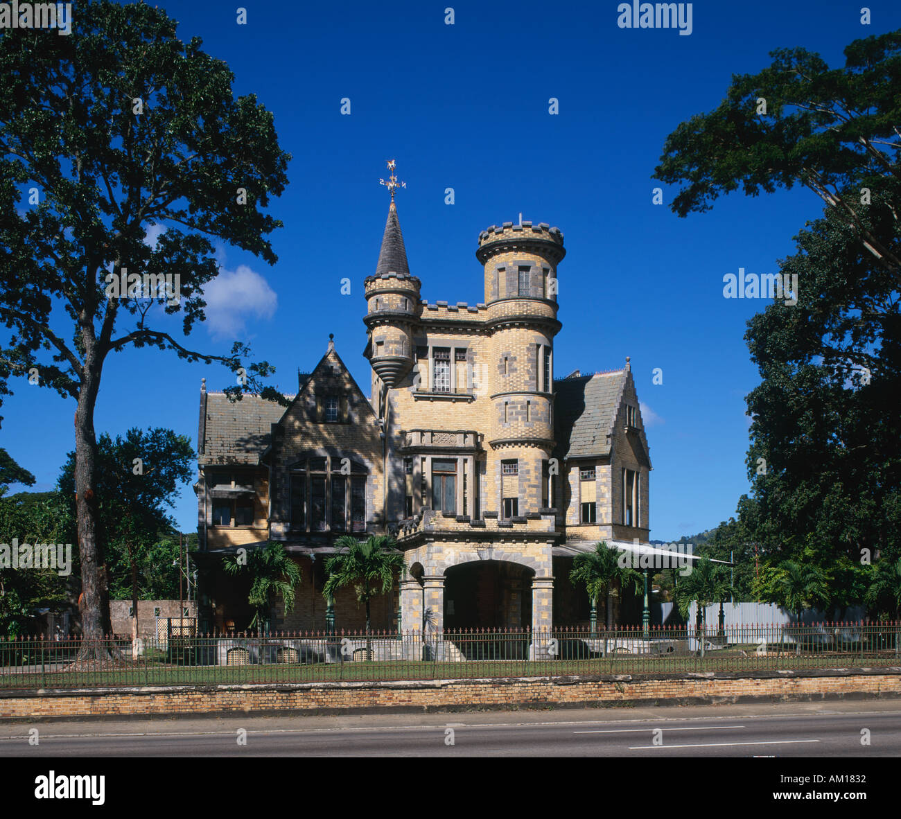 Stollmeyers Castle Port of Spain Trinidad Caribbean Stock Photo - Alamy