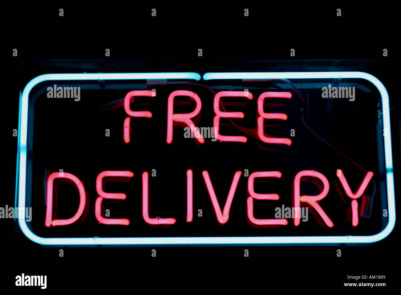 Free Delivery Sign Stock Photo - Alamy