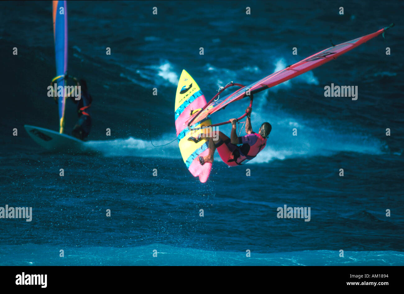 Female Windsurfer at Ho okipa Beach Maui Hawaii Stock Photo - Alamy
