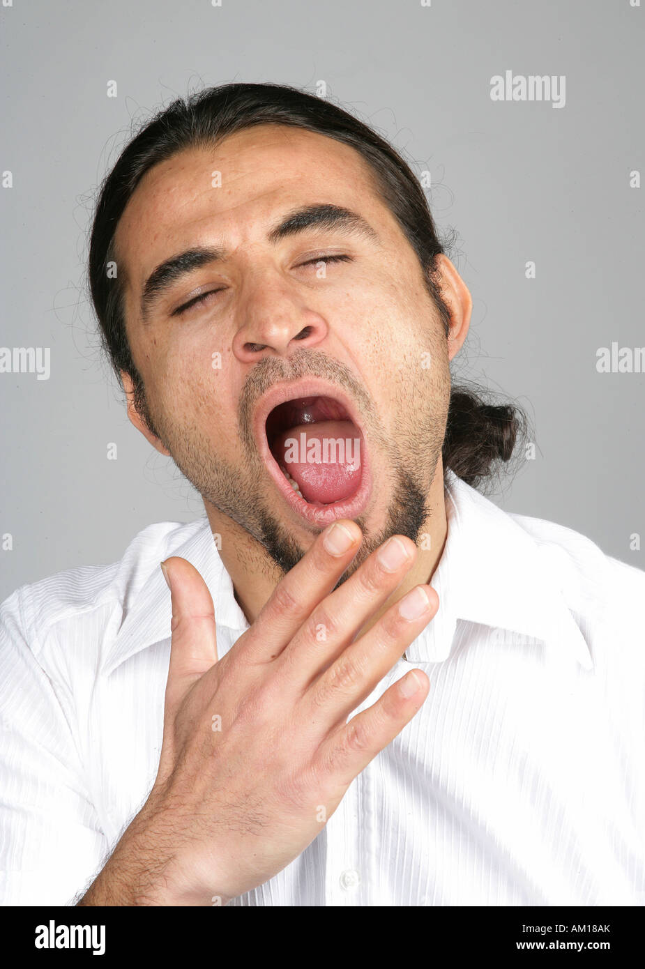 Man men male yawns yawn yawning hi-res stock photography and images - Alamy