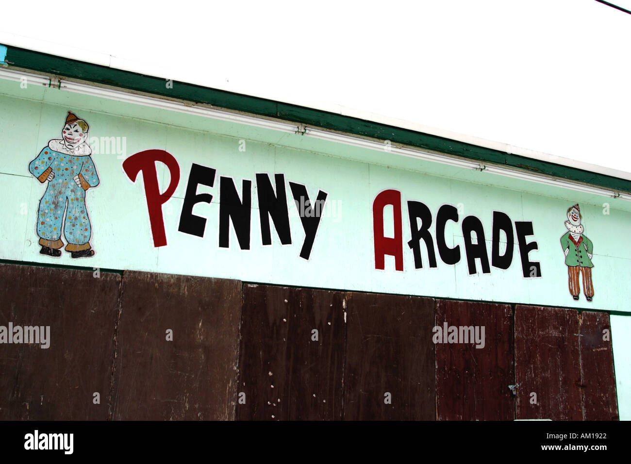 Penny Arcade Sign at Weir s Beach in Laconia New Hampshire Stock Photo ...