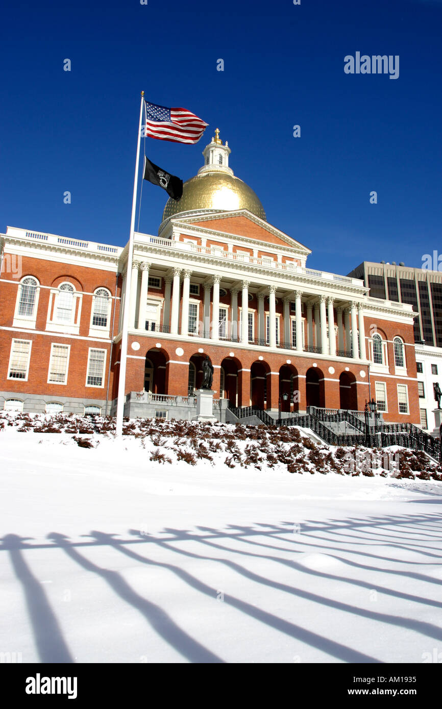 Beacon hill boston winter hi-res stock photography and images - Alamy