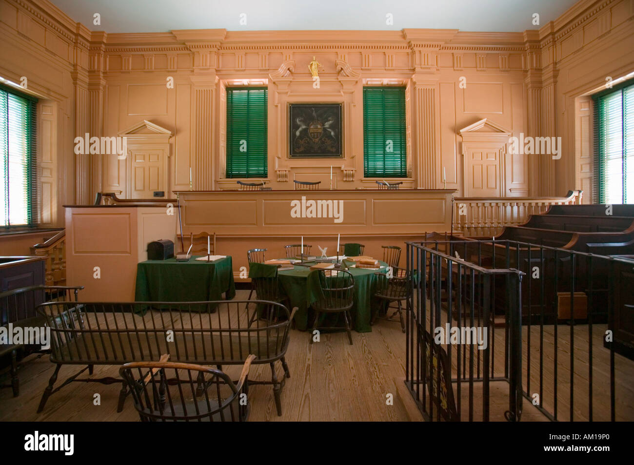 Early courthouse of Independence Hall in Philadelphia Pennsylvania ...