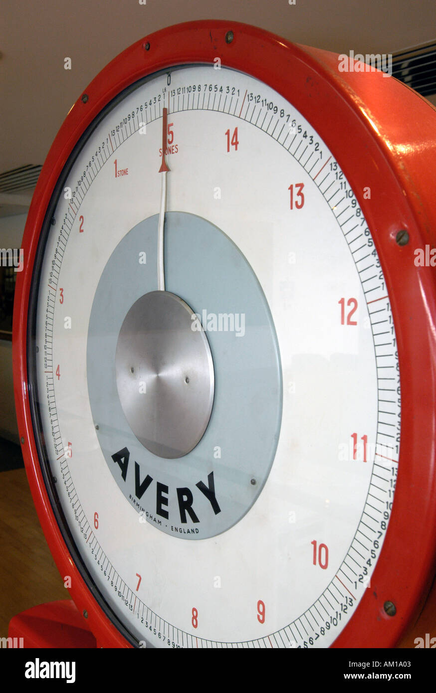 Jockey scales in the weighing room in the Grandstand at Epsom Race ...