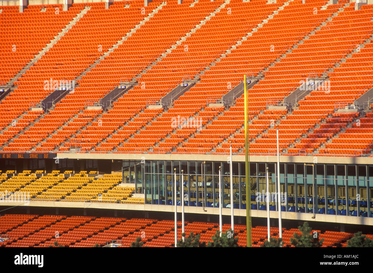 Major League stadium seats Stock Photo - Alamy