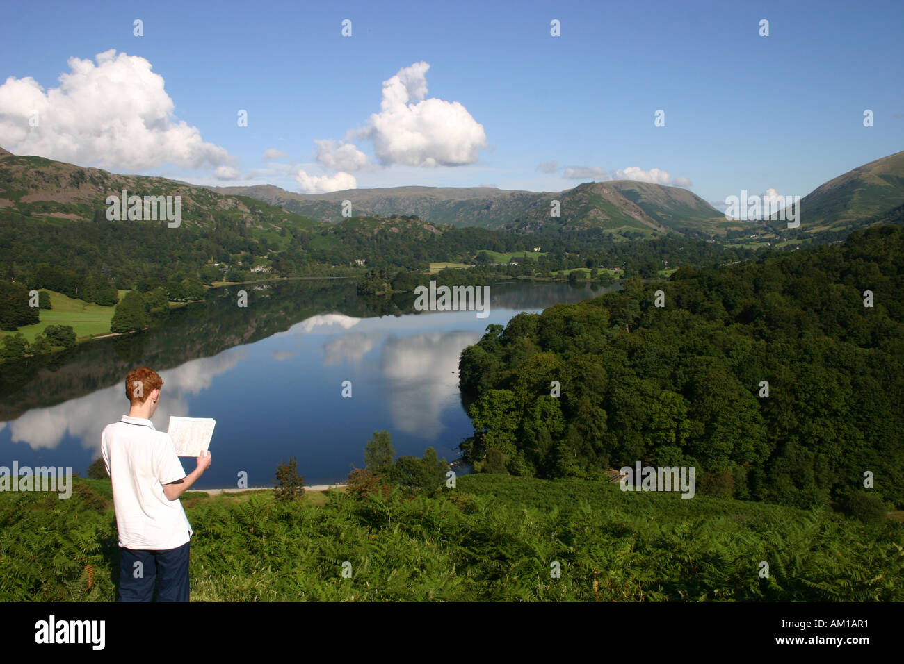 Map of grasmere hi-res stock photography and images - Alamy