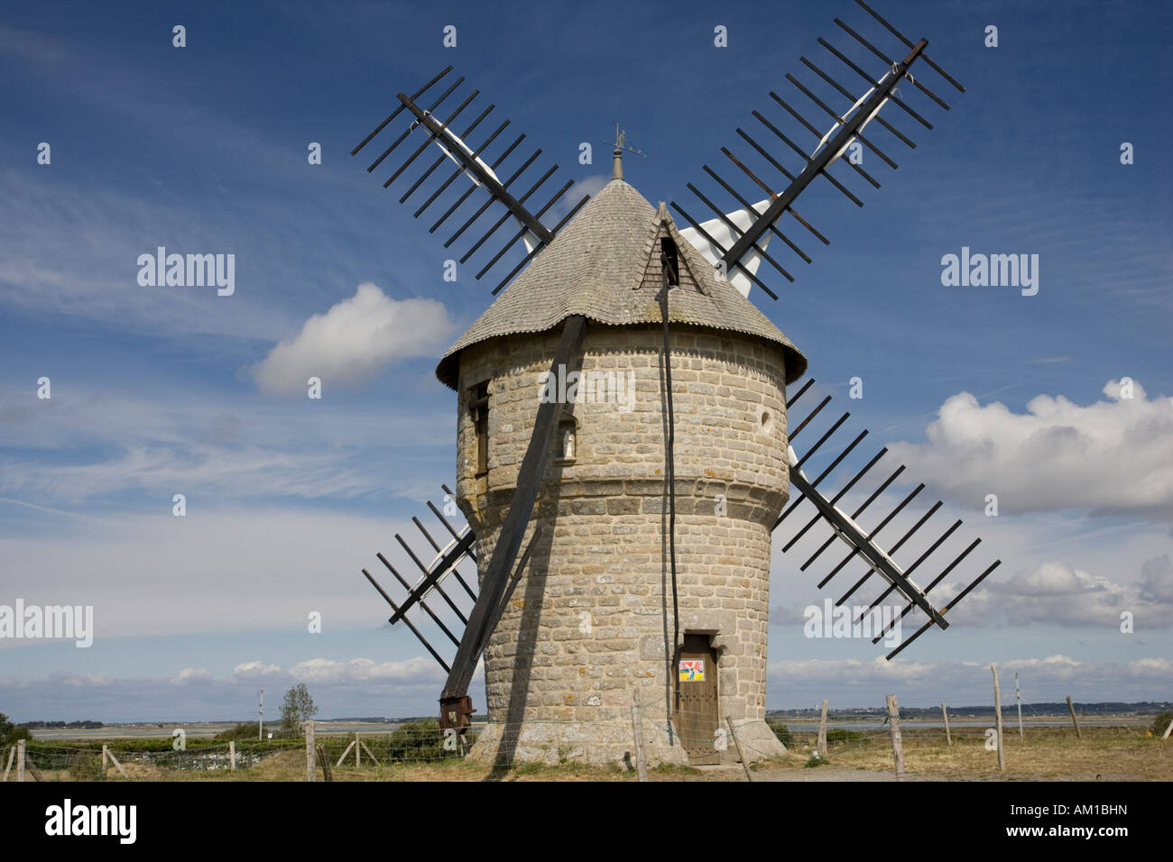 Moulin de la Falaise 16th century restored French windmill Batz sur Mer ...