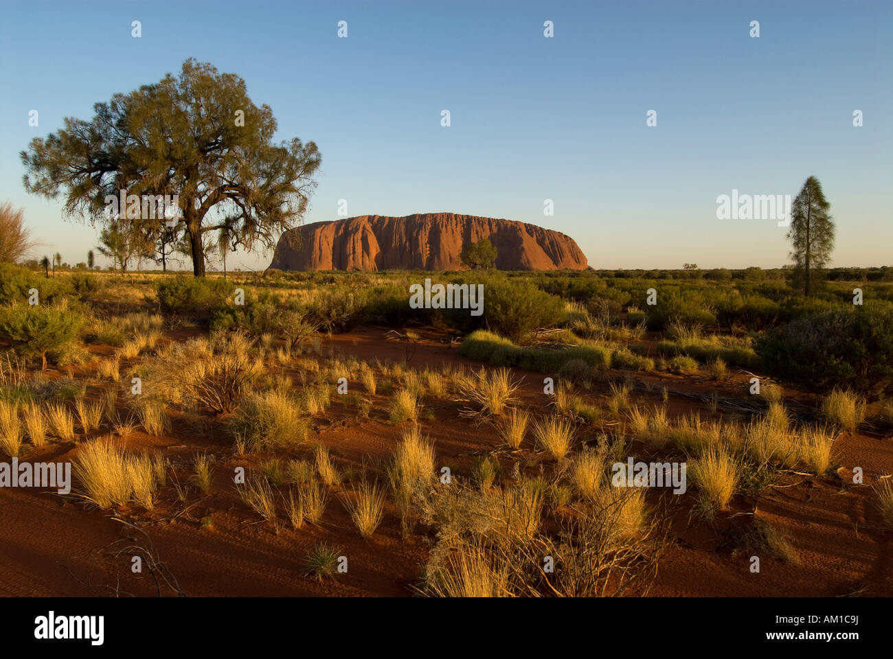 Ayers Rock, called Uluru, magic rock of the Aboriginals, Yulara, Ayers ...