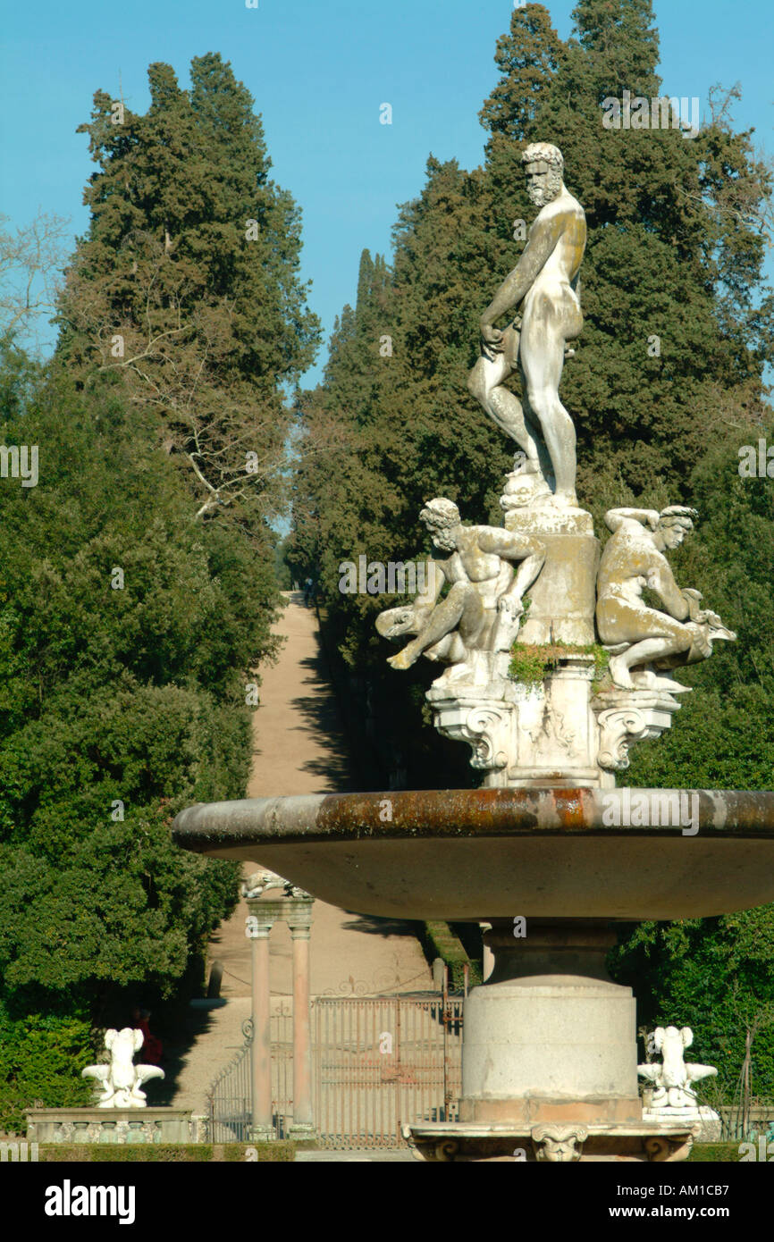 Boboli gardens oceanus hi-res stock photography and images - Alamy