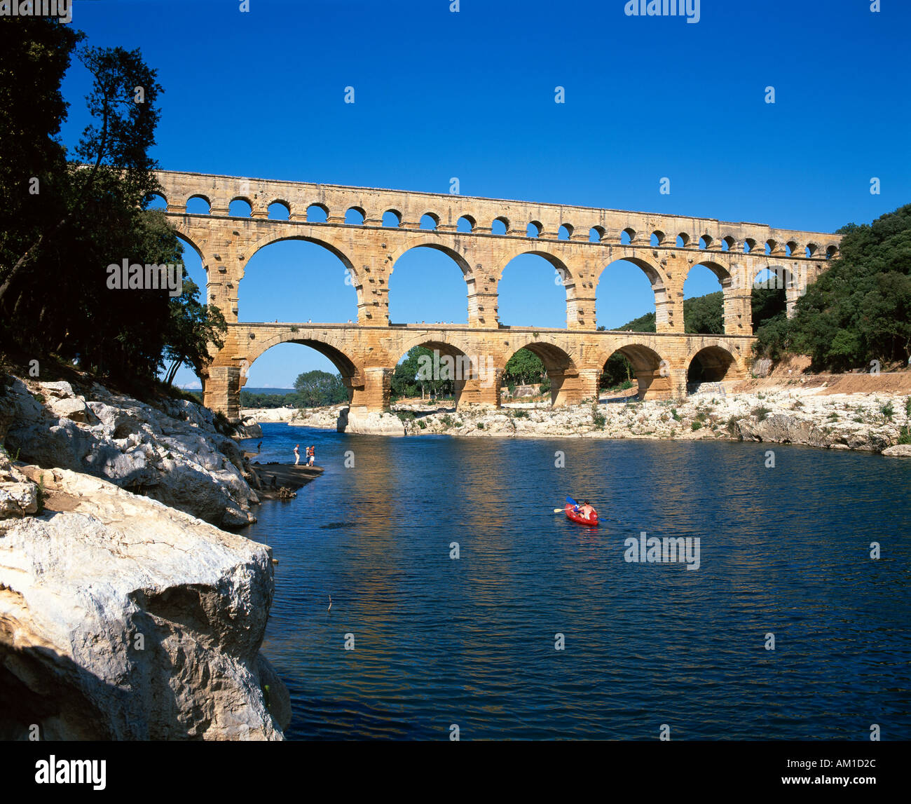 Pont du Gard, Aqueduct, Provence, France Stock Photo - Alamy