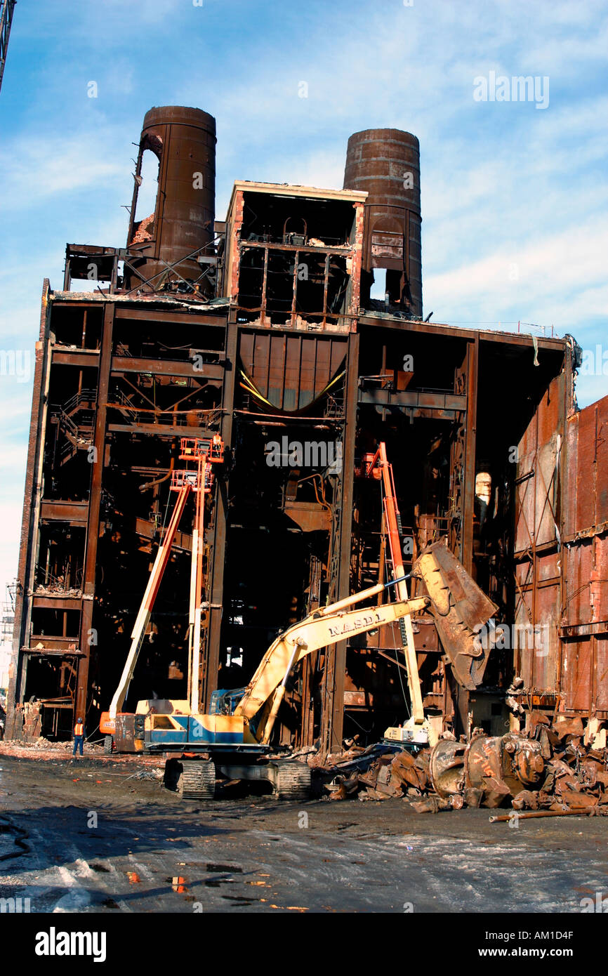Demolition power plant ma hi-res stock photography and images - Alamy