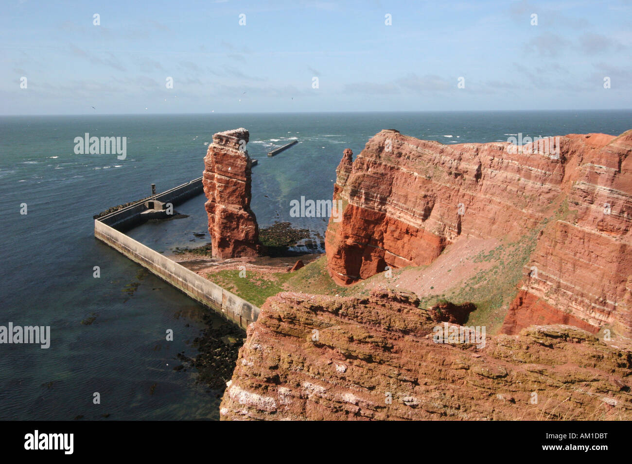 View to "Lange Anna" ("Long Anna", "Tall Anna"), Heligoland, Schleswig ...