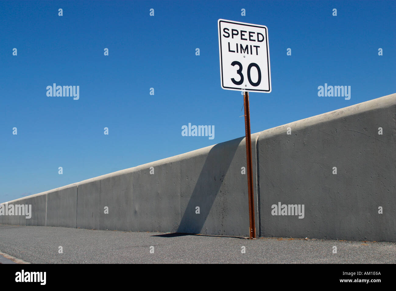 Speed Limit Sign Stock Photo - Alamy