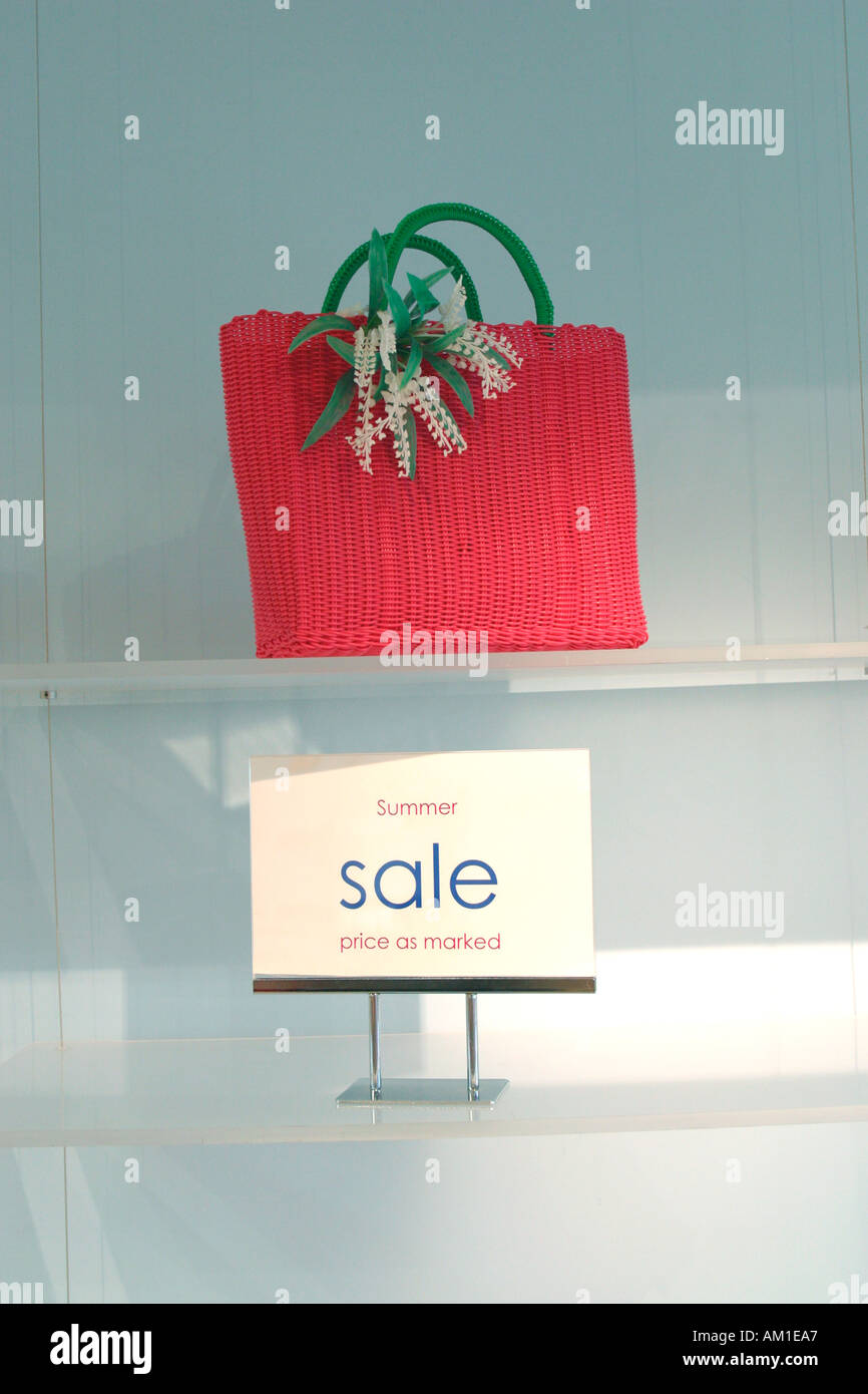 Sale Sign at Woman s Retail Store Stock Photo - Alamy