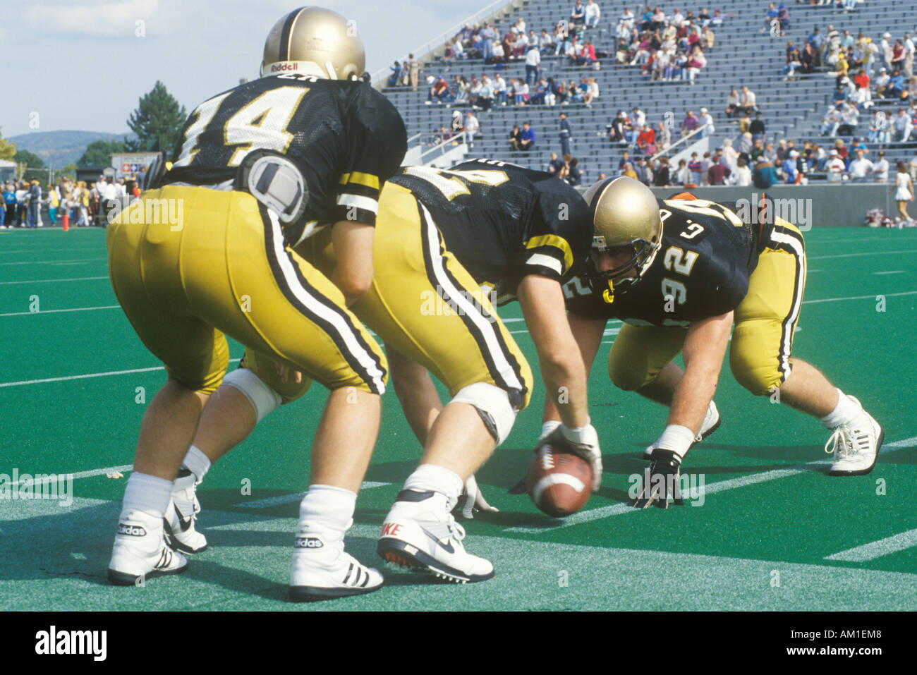 Scrimmage line during West Point Military Academy Football game West ...