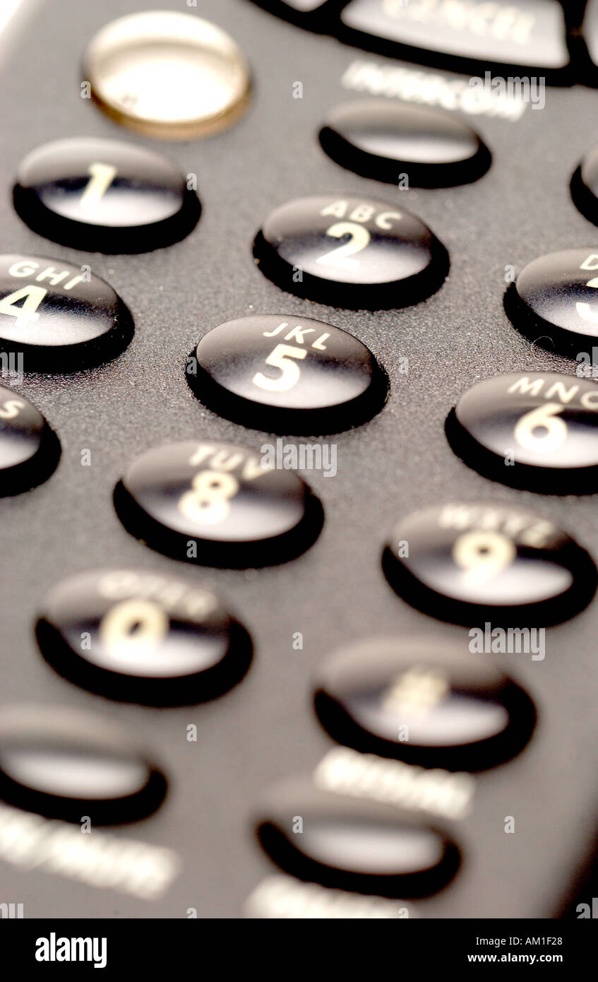 Vertical color image of the keypad on a home or office phone Stock ...