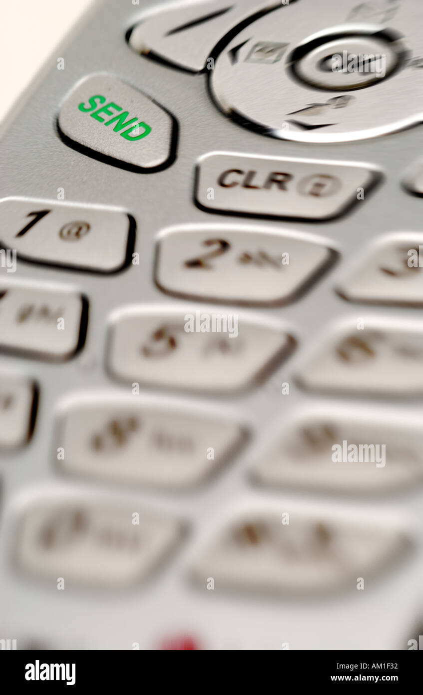 Vertical color image of the keypad on a celphone Stock Photo - Alamy
