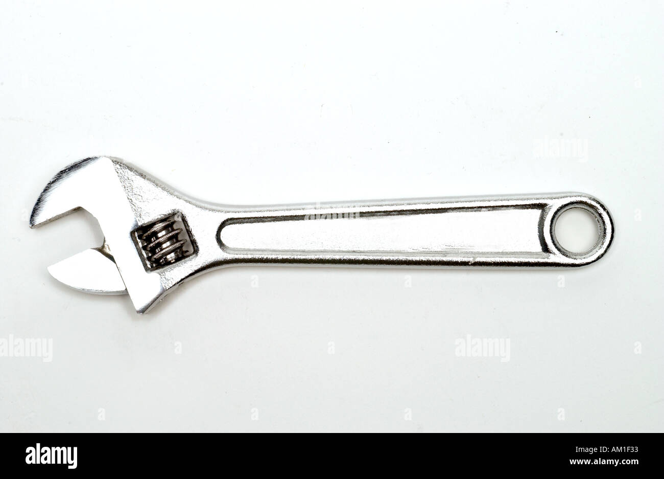 Horizontal color image of an adjustable wrench Stock Photo - Alamy