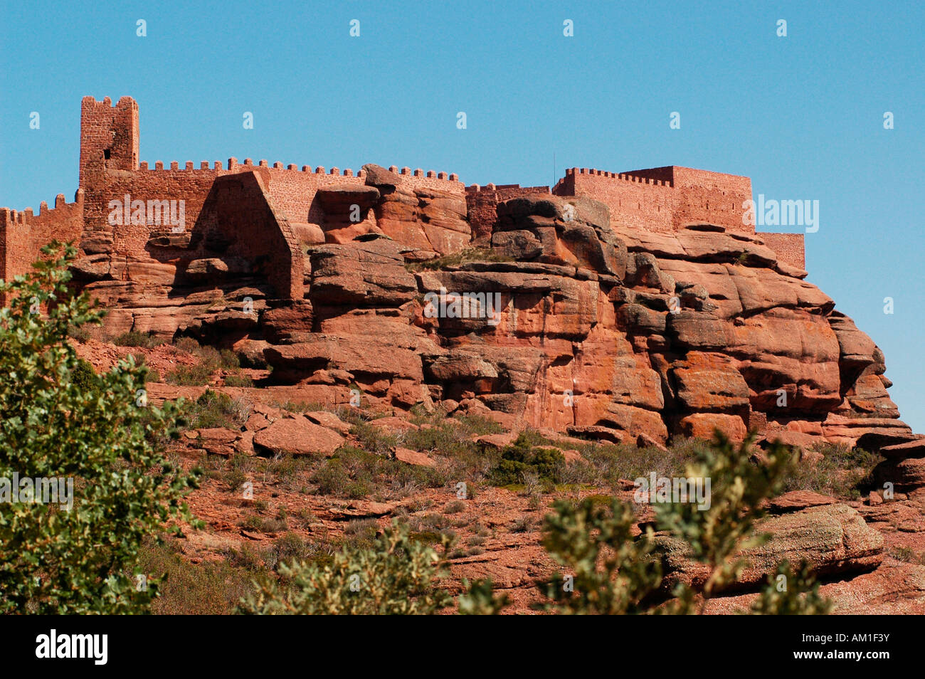 Castle in the village of PERACENSE Jiloca municipality Teruel province ...
