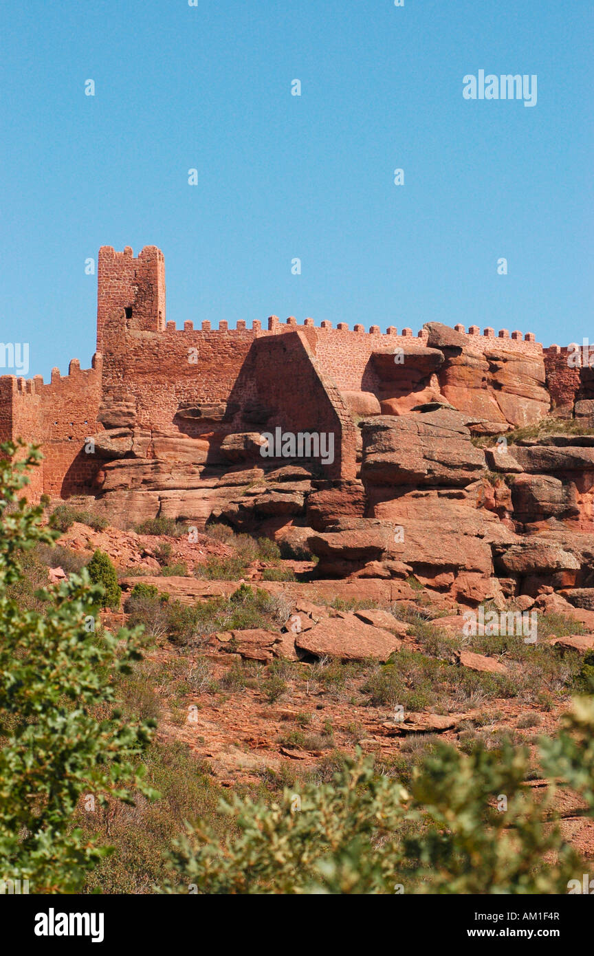 Castle in the village of PERACENSE Jiloca municipality Teruel province ...