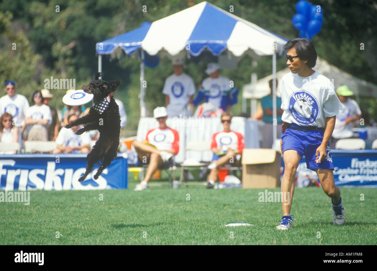 Dog and Man participating in World Championship Semi Finals of Canine ...