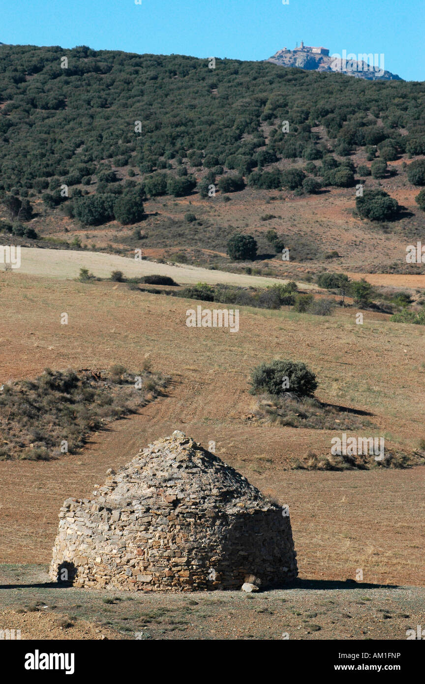 Ancient round fridge called nevero or nevera in the village of ...