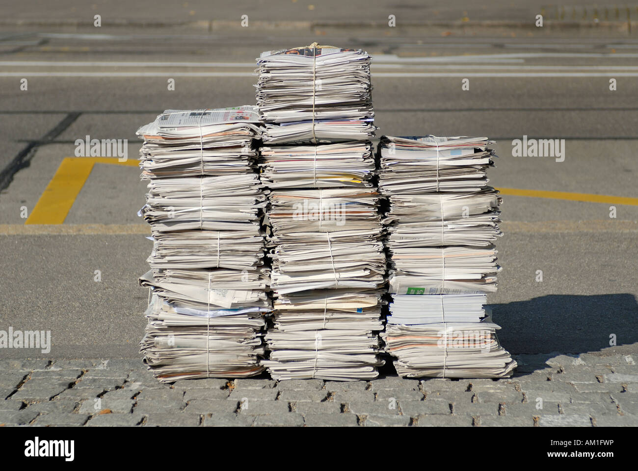 A pile of waste paper - Switzerland Europe Stock Photo - Alamy