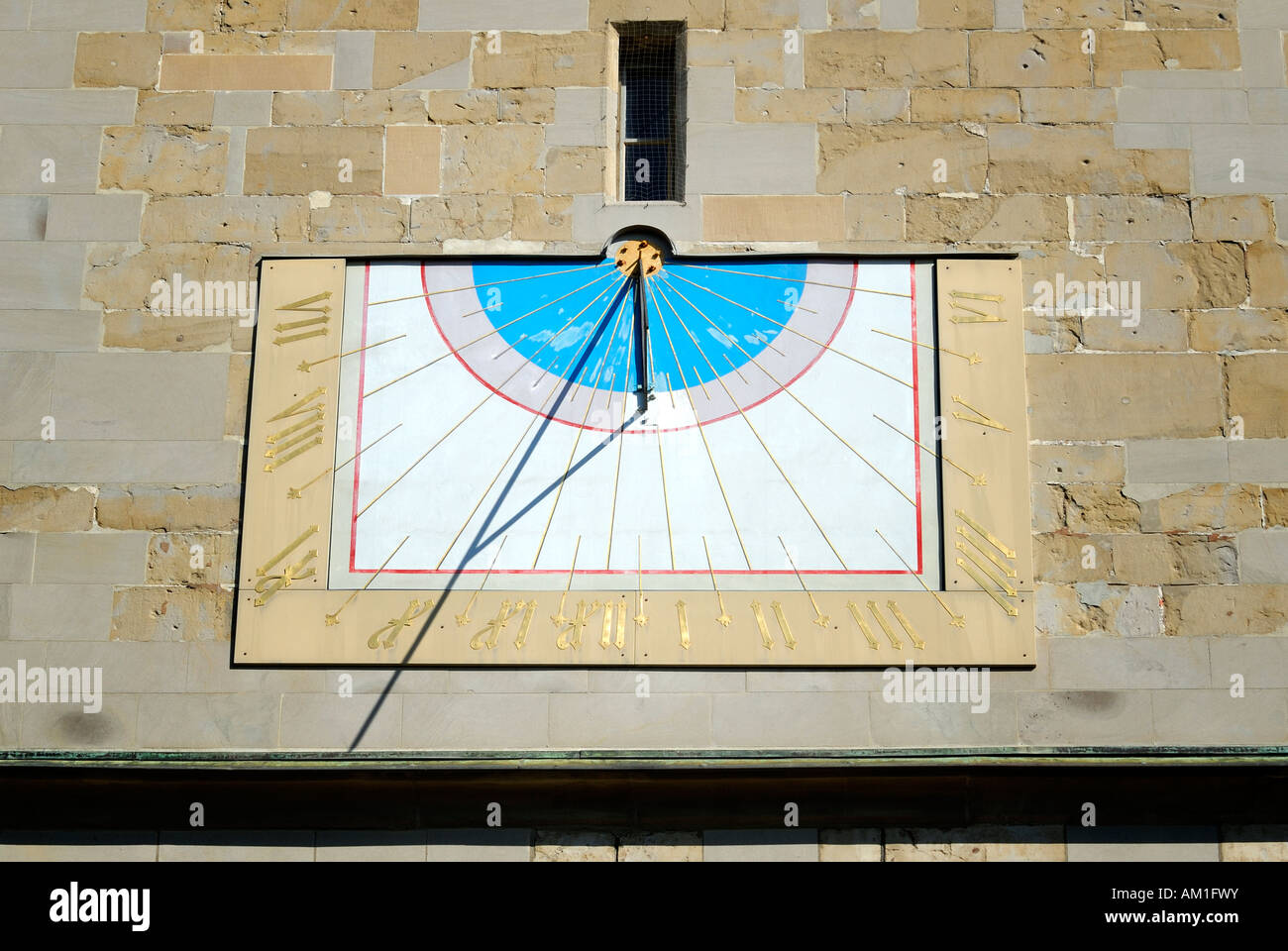 Winterthur - a sundial at the churchtower - Kanton Zurich, Switzerland ...
