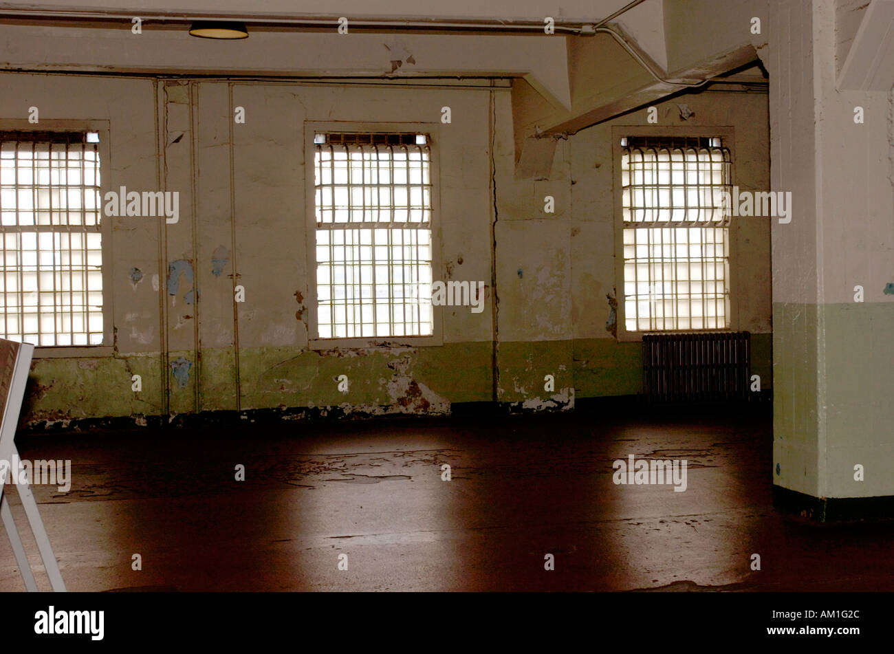 Dining area of Alcatraz prison Alcatraz island San Francisco California ...