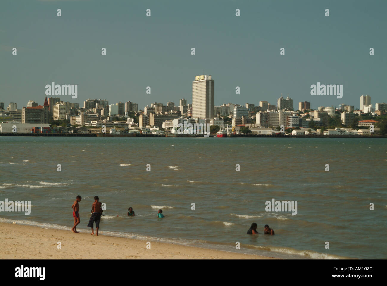 Maputo skyline from Katembe district. Maputo, Mozambique, Africa Stock ...