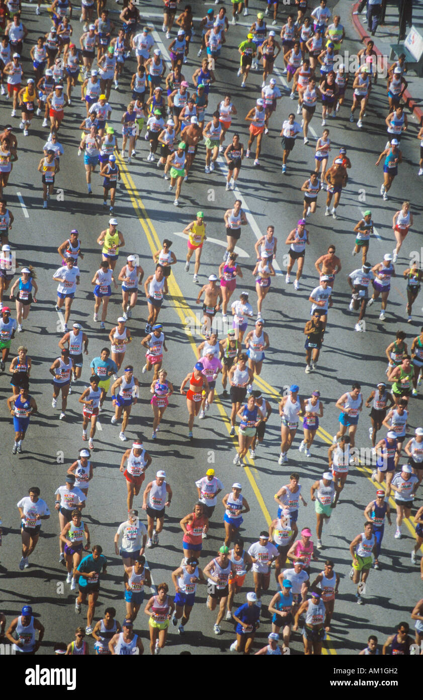 Overhead view of runners hi-res stock photography and images - Alamy