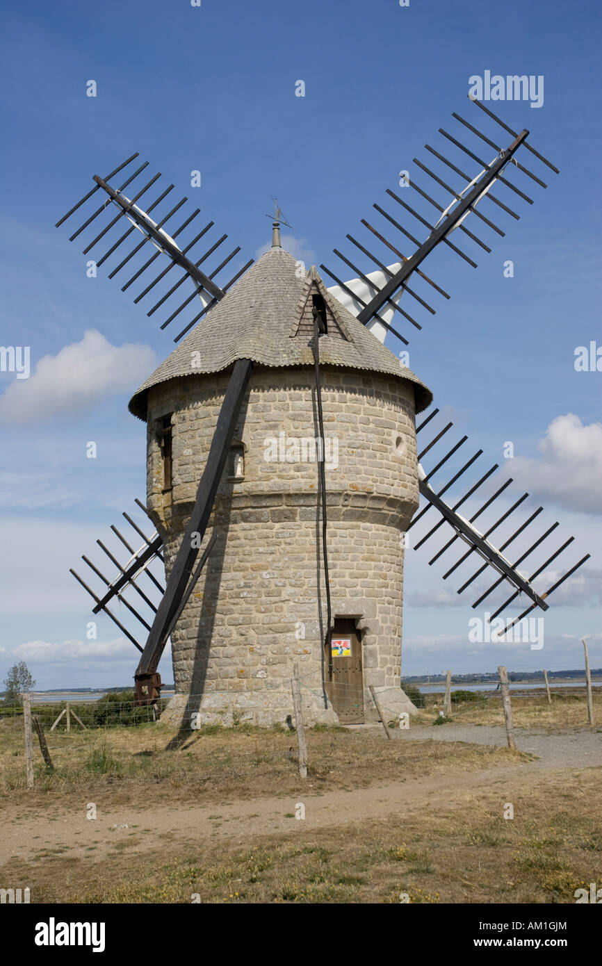Moulin de la Falaise 16th century restored French windmill Batz sur Mer ...
