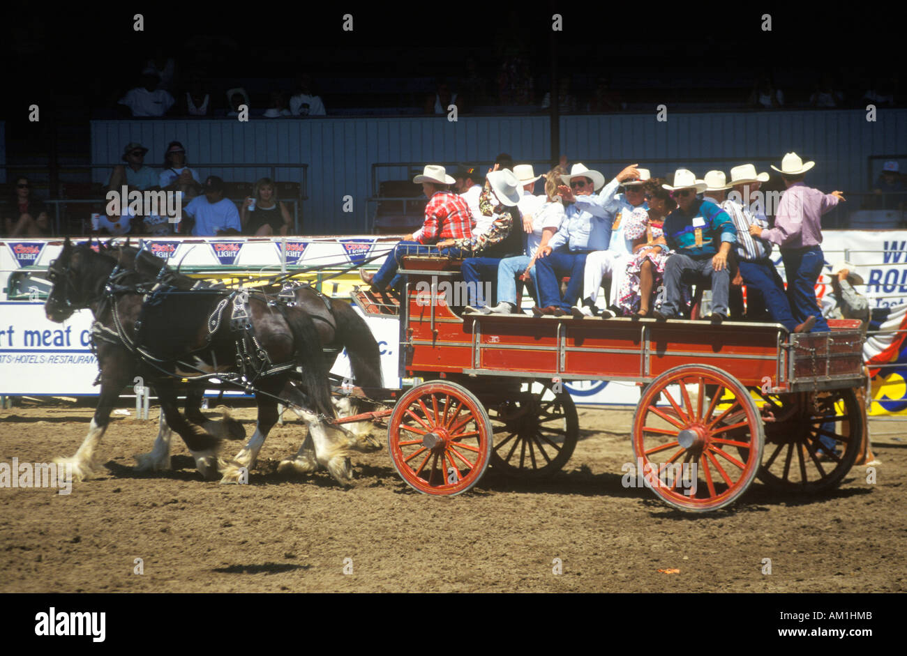 Wagon train Fiesta Rodeo Stock Horse show Earl Warren Showgrounds Santa ...