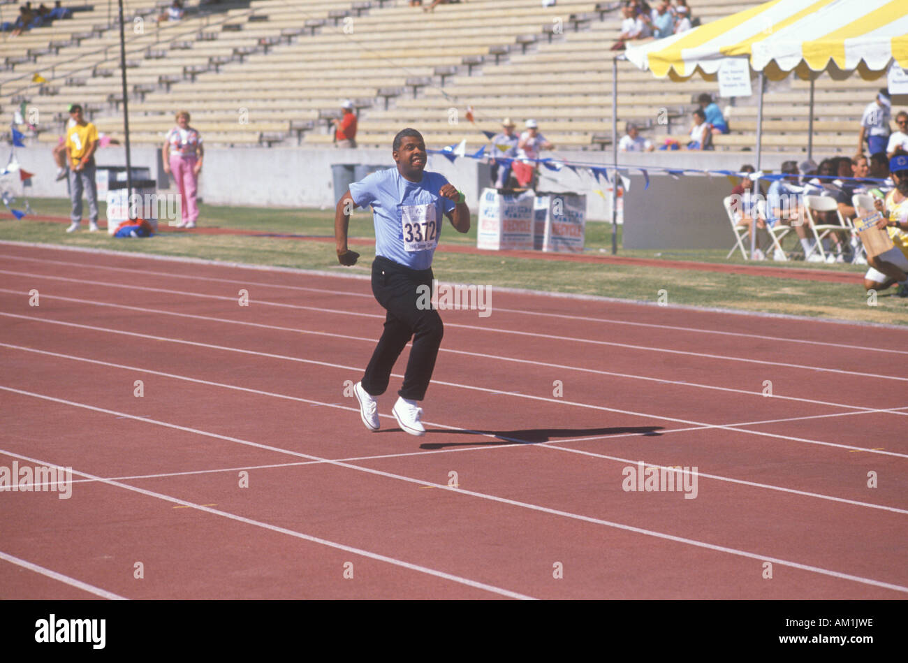 Special Olympics athletes running race UCLA CA Stock Photo - Alamy