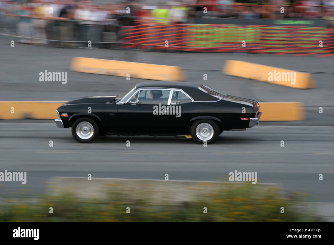 drag race event norway europe panning high speed Stock Photo - Alamy