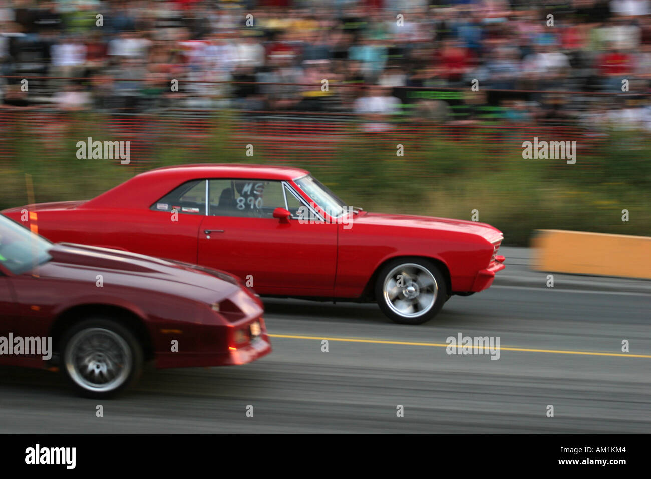 drag race Norway Europe panning high speed Stock Photo - Alamy