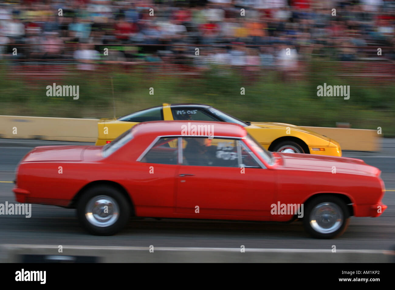 old vintage car drag race Stock Photo - Alamy