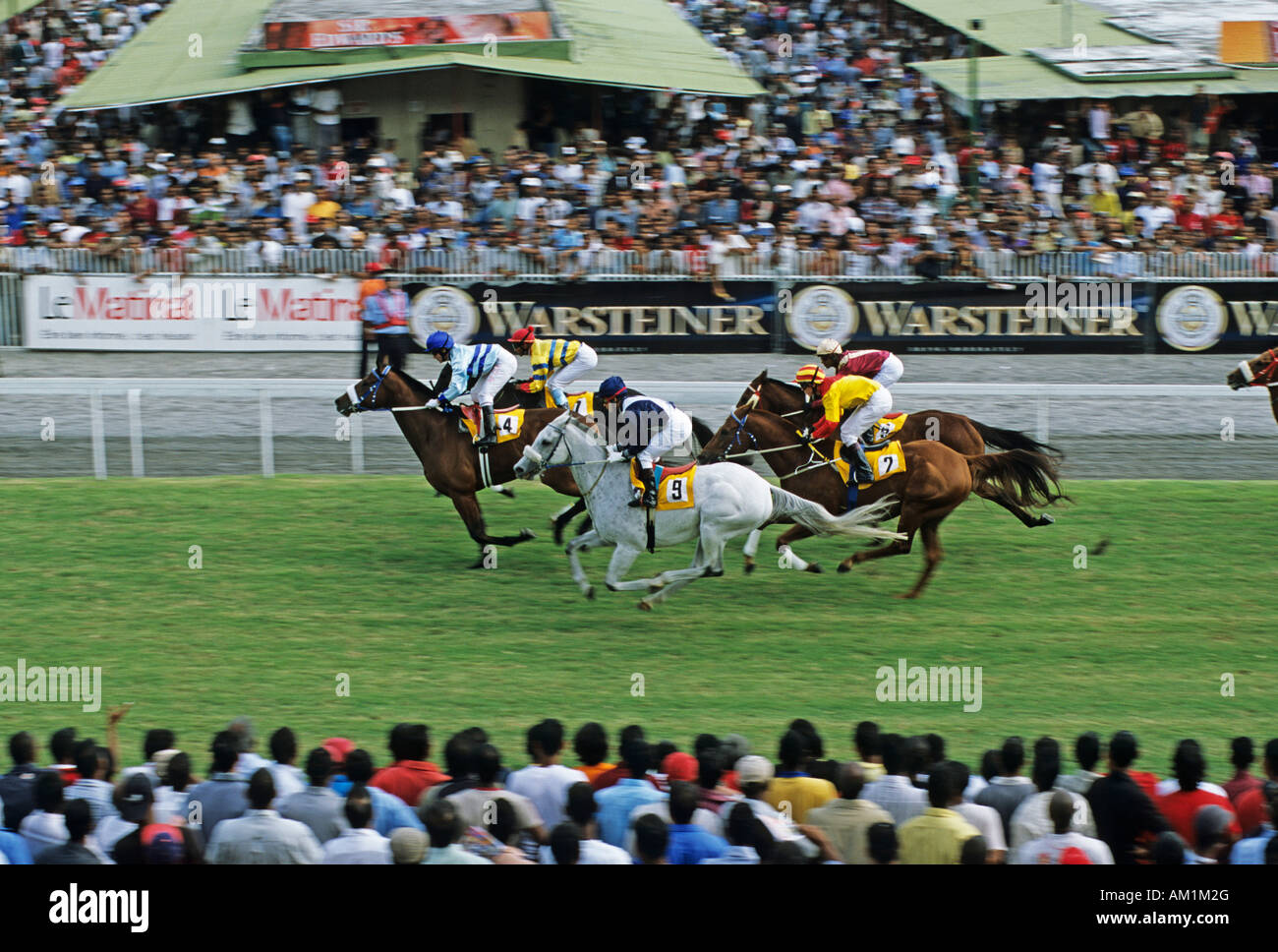 Racecourse of Mauritius Turf Club, Mauritius island, Africa Stock Photo ...