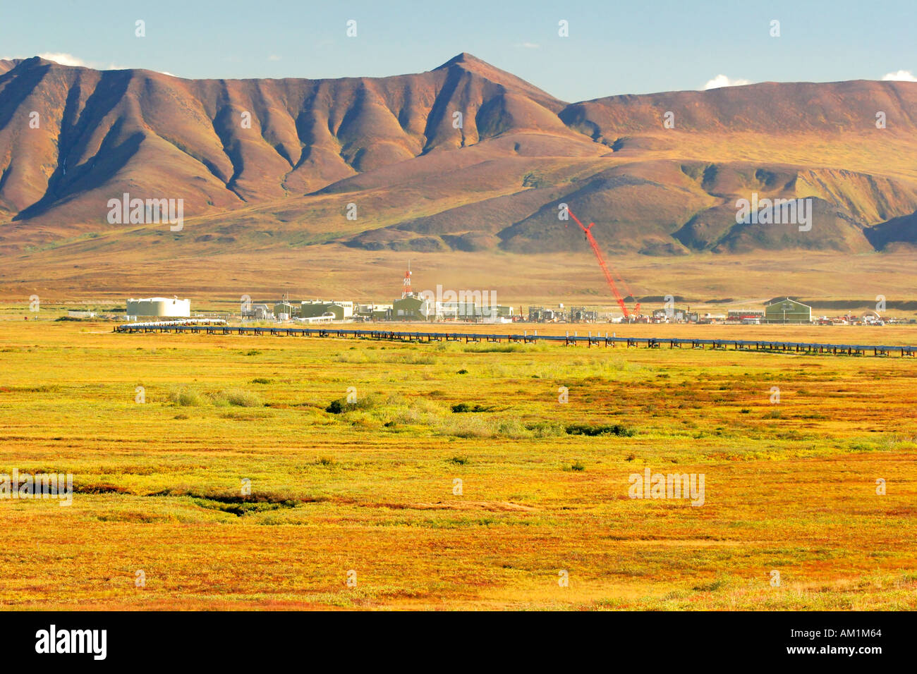 Pump station 3 on the Alaska Pipeline Dalton Highway Alaska Stock Photo ...