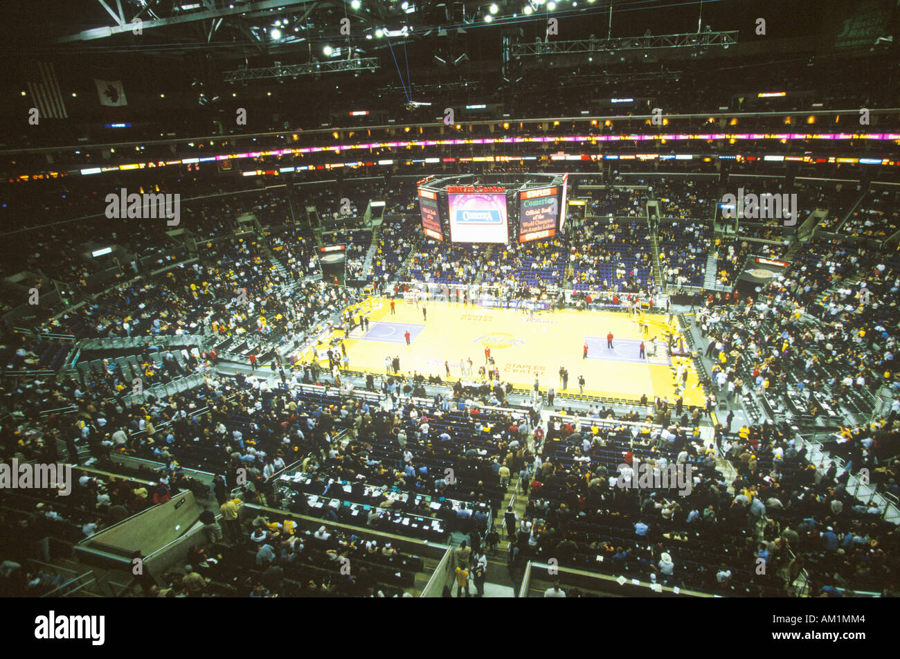 World Championship Los Angeles Lakers NBA Basketball Game Staples ...