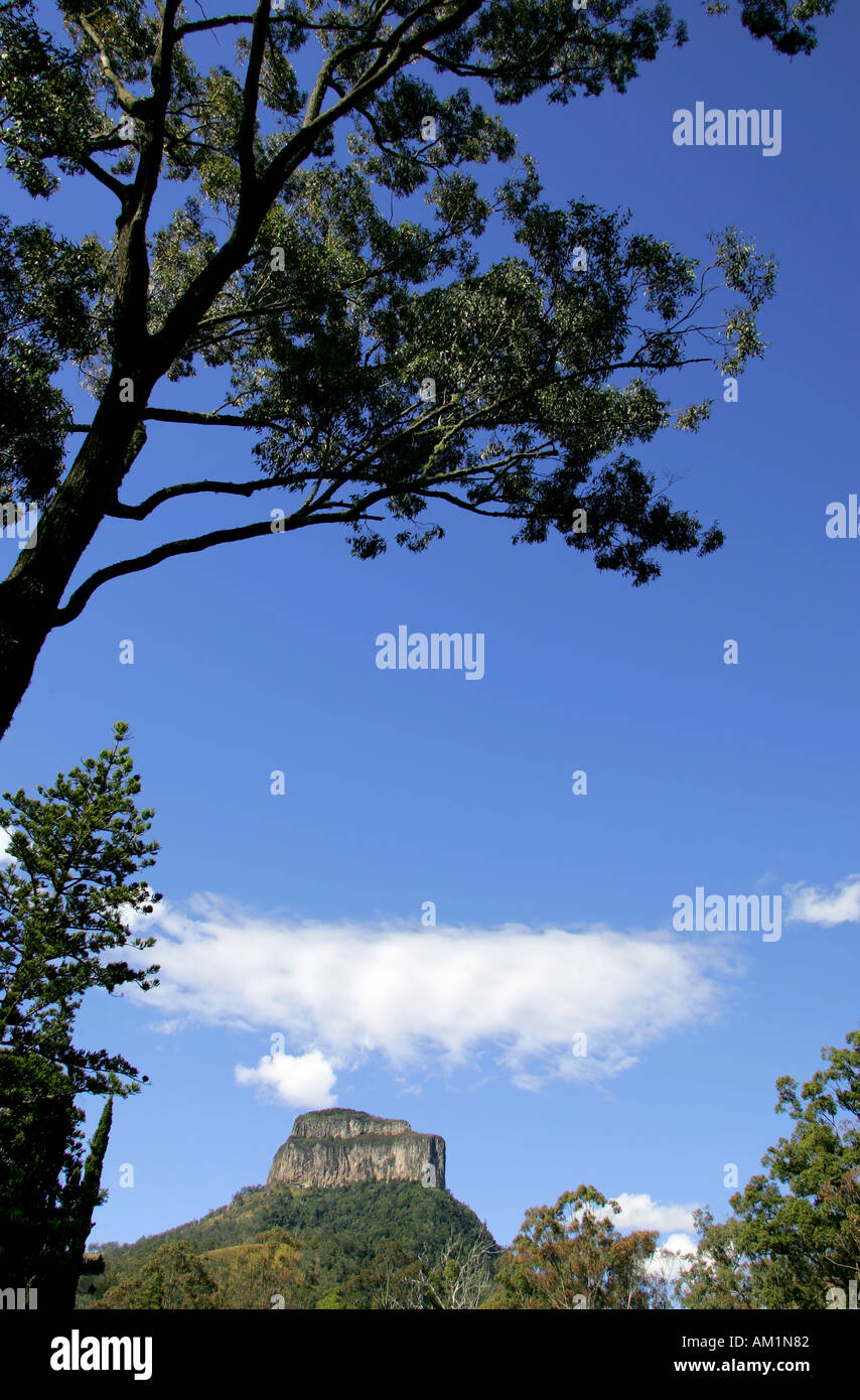 Mount Lindesay on the border between New South Wales and Queensland ...