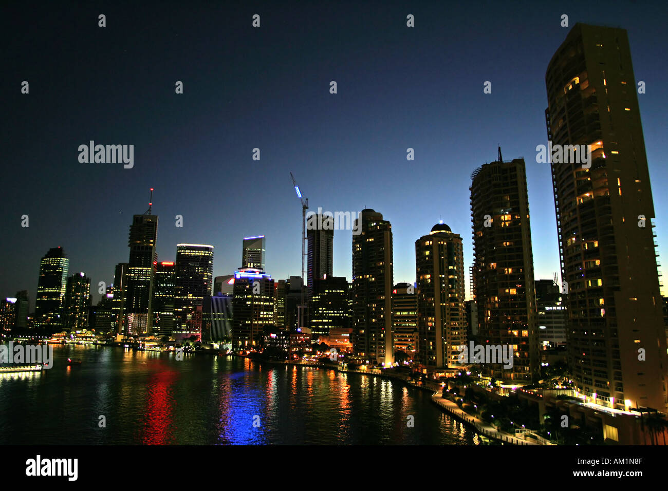 Brisbane river nighttime view hi-res stock photography and images - Alamy