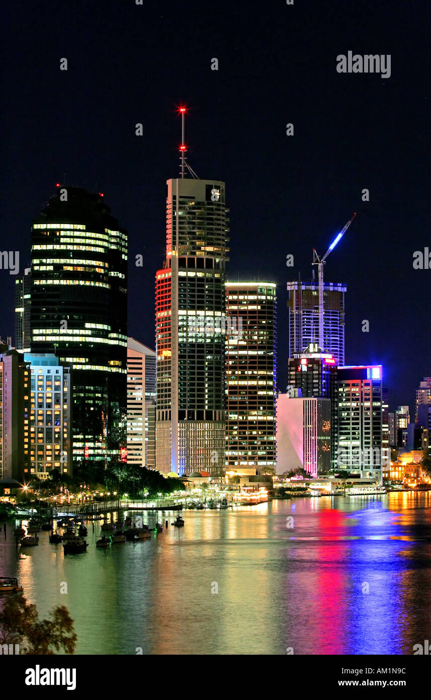 Brisbane nighttime view hi-res stock photography and images - Alamy
