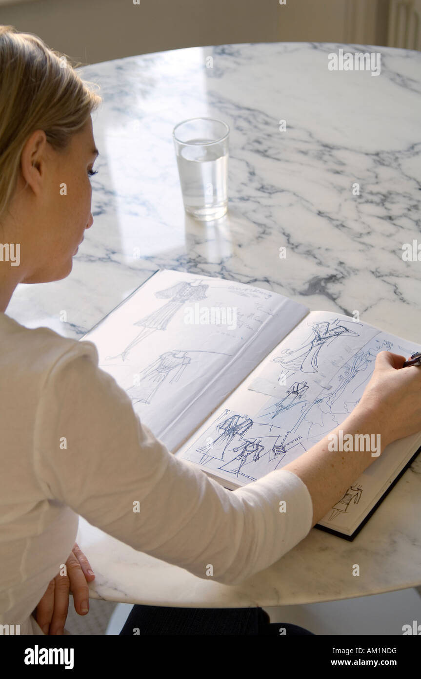 Fashion designer at work Stock Photo - Alamy