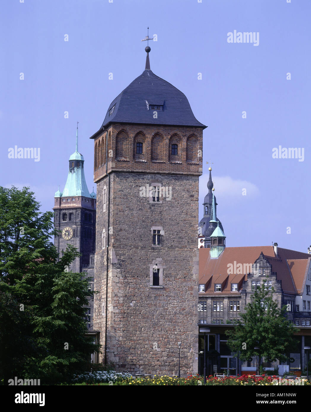 Red tower chemnitz germany hi-res stock photography and images - Alamy