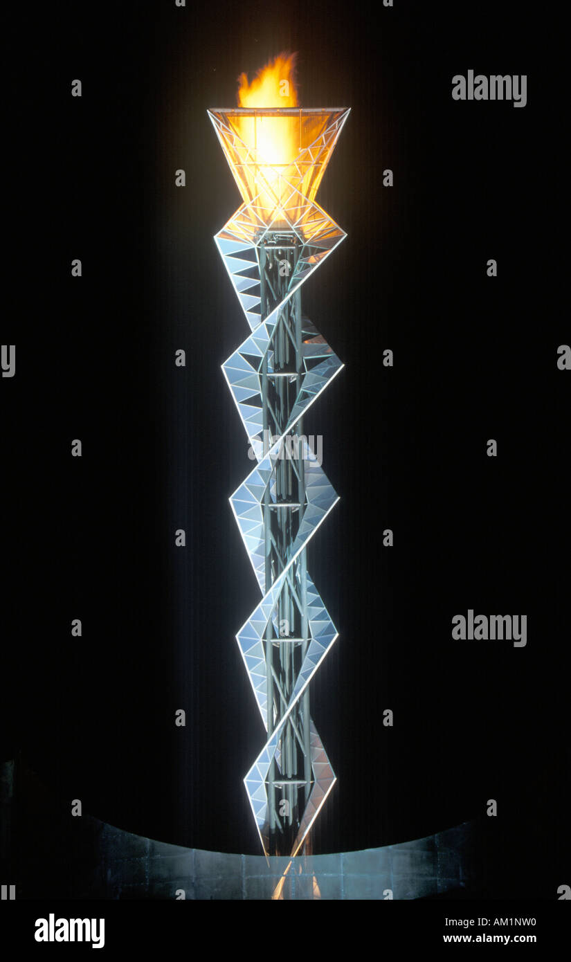 Olympic Torch Salt Lake City Utah Winter Olympics 2002 Stock Photo - Alamy