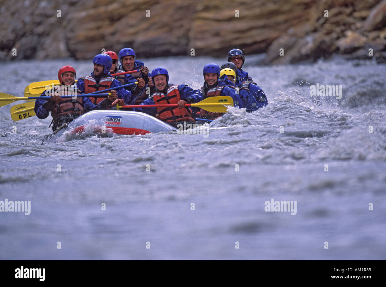 Rafting on the Nenana River near Denali National Park Alaska Stock ...