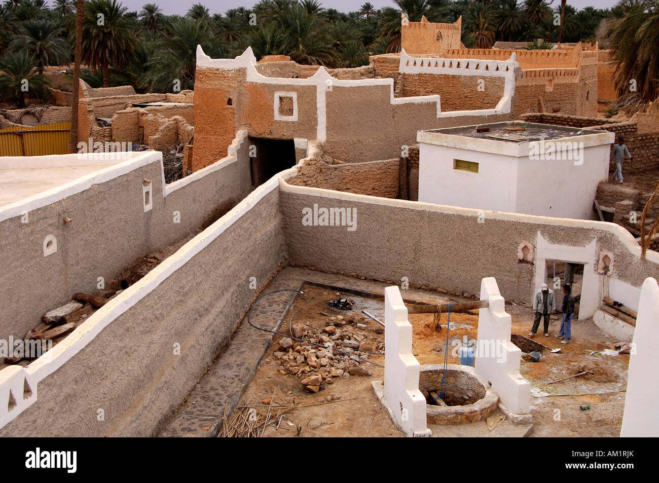 Renovated quarter in the oasis of Ghadames, UNESCO world heritage ...